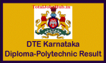 DTE Karnataka Diploma Results 2017 Nov/Dec Polytechnic Result
