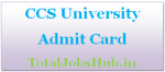 CCSU Admit Card 2017 CCS University BA, BSC, BCom Exam Date