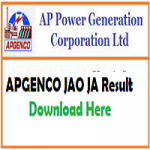 APGENCO JAO Result 2020 JAO, JA Cut off Marks, Merit List Pdf - Total ...