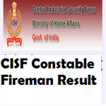CISF Constable Fireman Result 2019 cisf.gov.in FIRE Cut Off, Merit ...